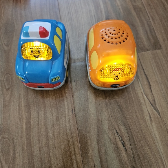 vtech | Toys | Vtech Blue And Orange Musical Van And Police Toy Cars ...